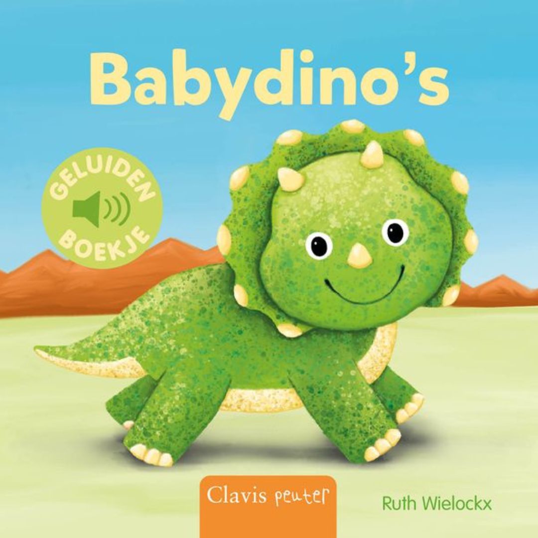 Uitgeverij clavis geluidenboekje babydino's | ilovespeelgoed