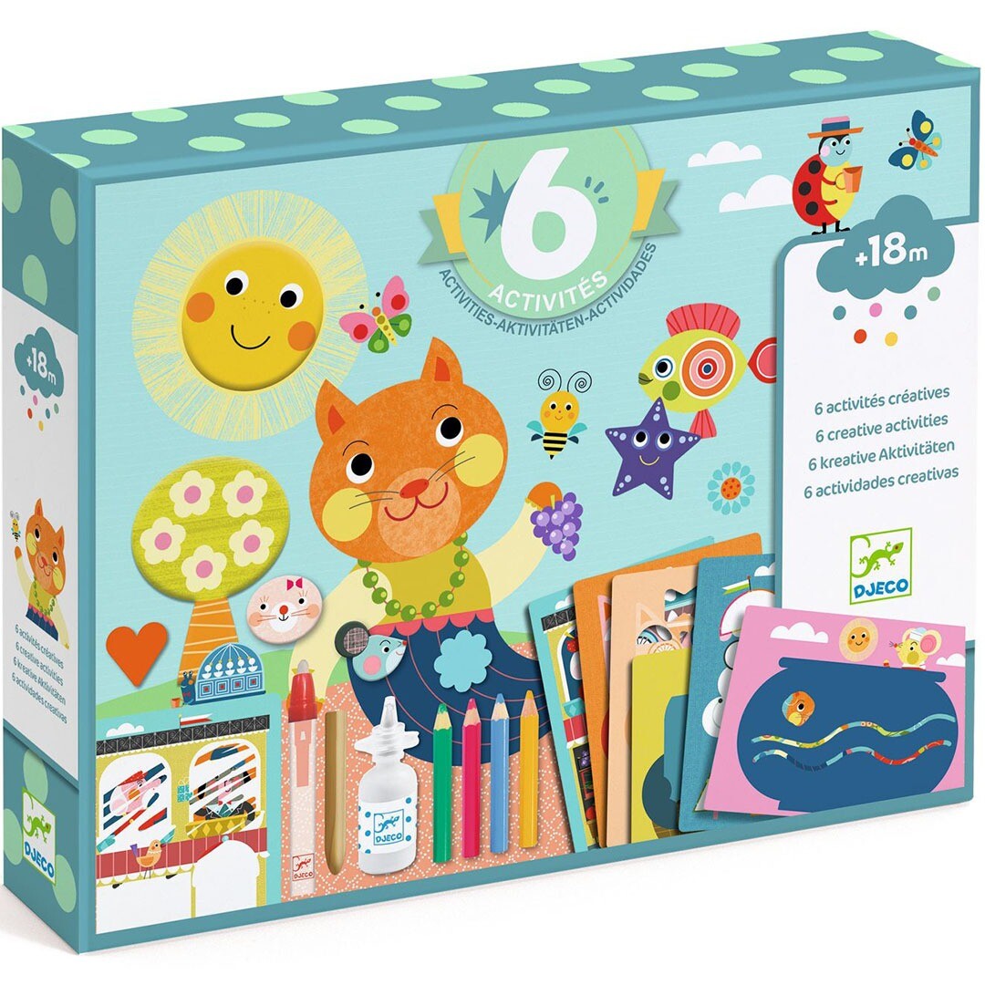 Djeco knutselset 6 knutselactiviteiten | ilovespeelgoed