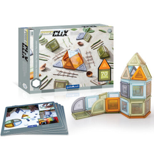 Guidecraft magnetische tegels powerclix - natural solids - 70st ...