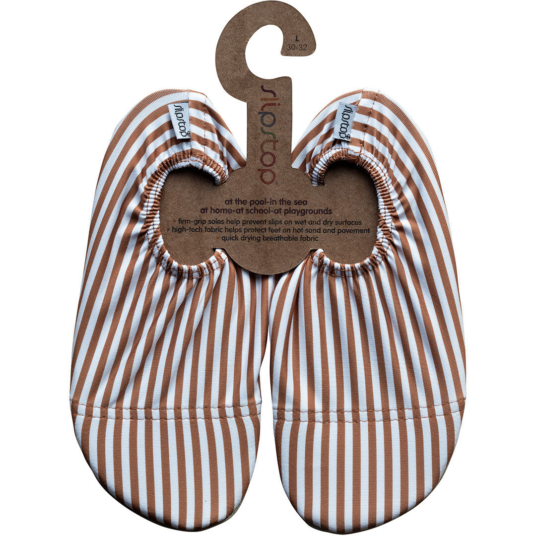Slipstop shoes - cognac stripe - maat 18-20 | ilovespeelgoed